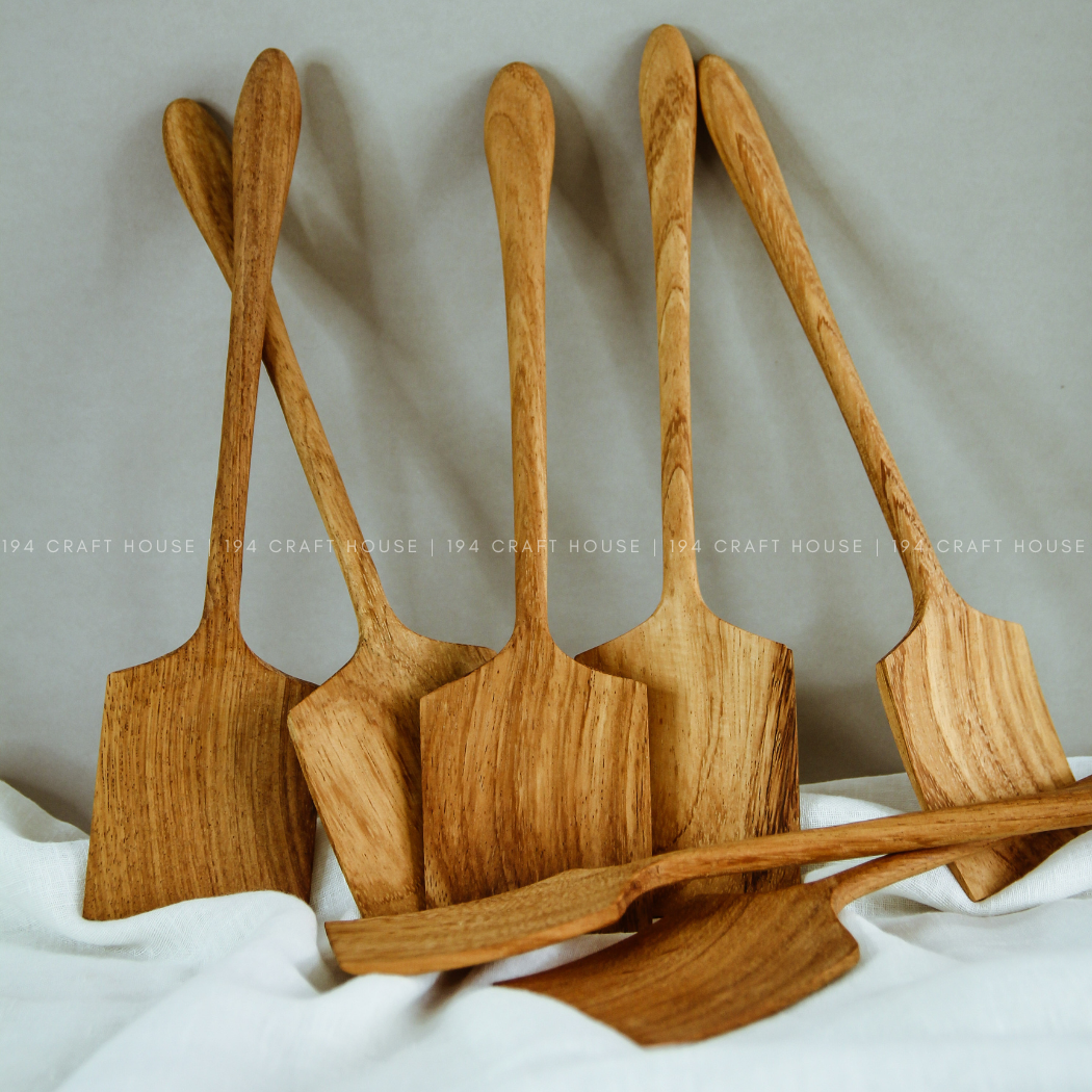 Wooden Curved Spatula - 12" - Kitchen Serving Utensils – Eastwood home